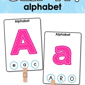Alphabet Matching Activity | Printable Upper and Lower Case Cards - Etsy