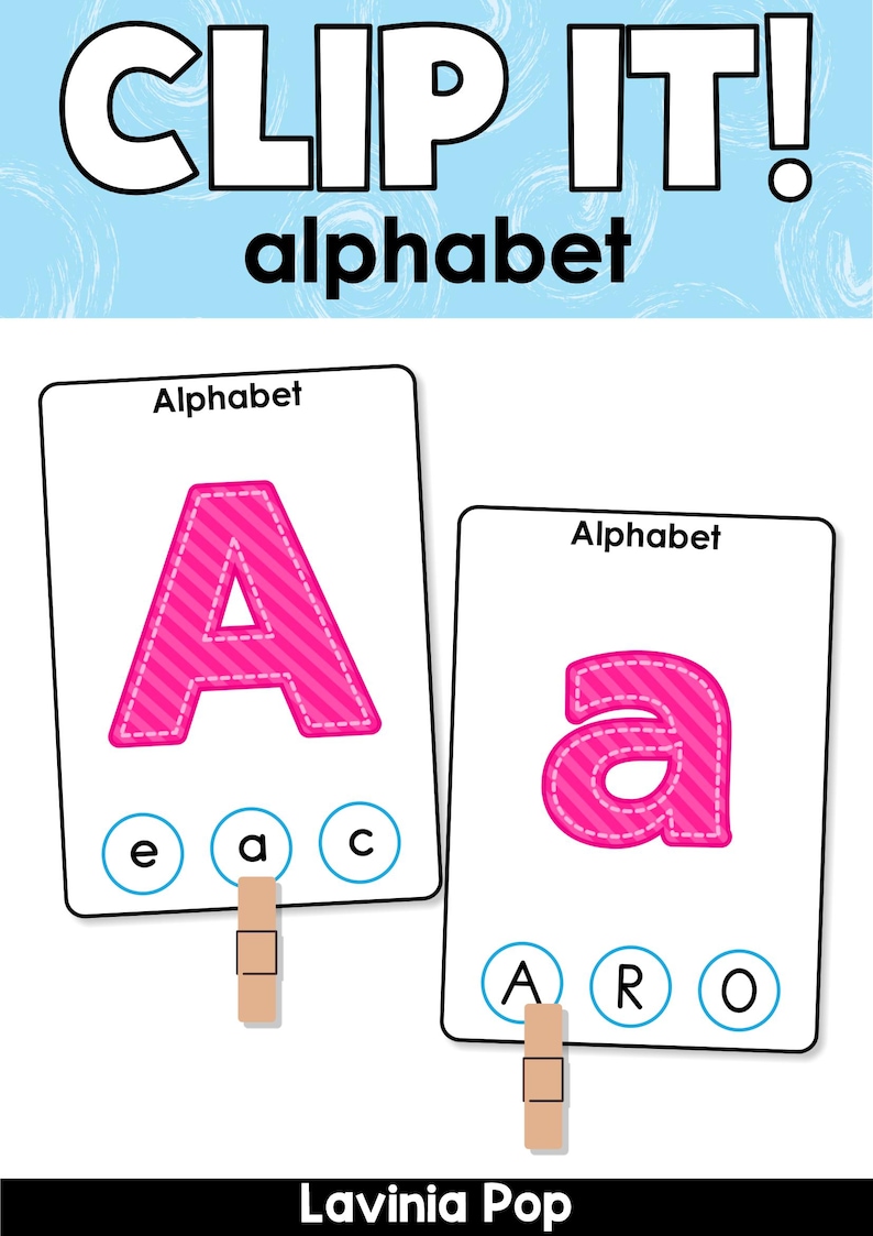 Alphabet Matching Activity | Printable Upper and Lower Case Cards - Etsy