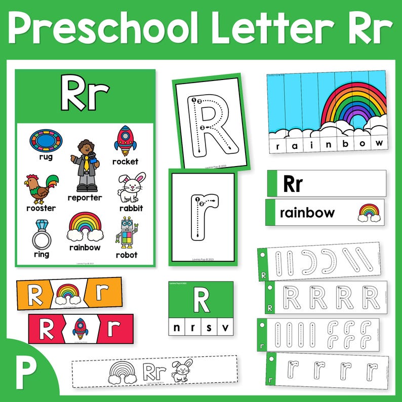 Preschool Alphabet Letter of the Week Curriculum R - Etsy