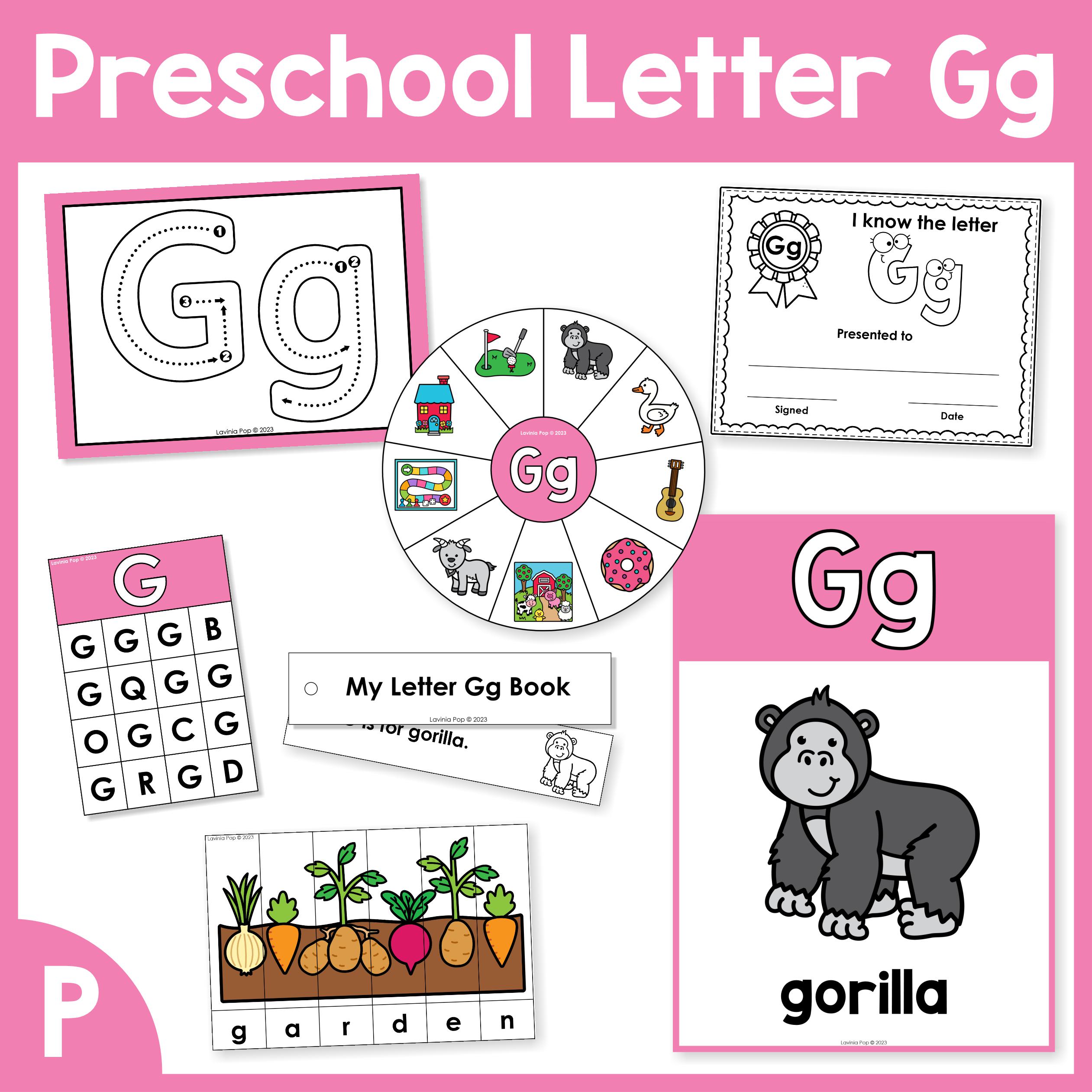Preschool Alphabet Letter of the Week Curriculum G - Etsy