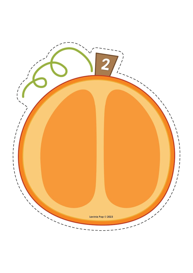Pumpkin Seed Counting Printable Activity - Etsy