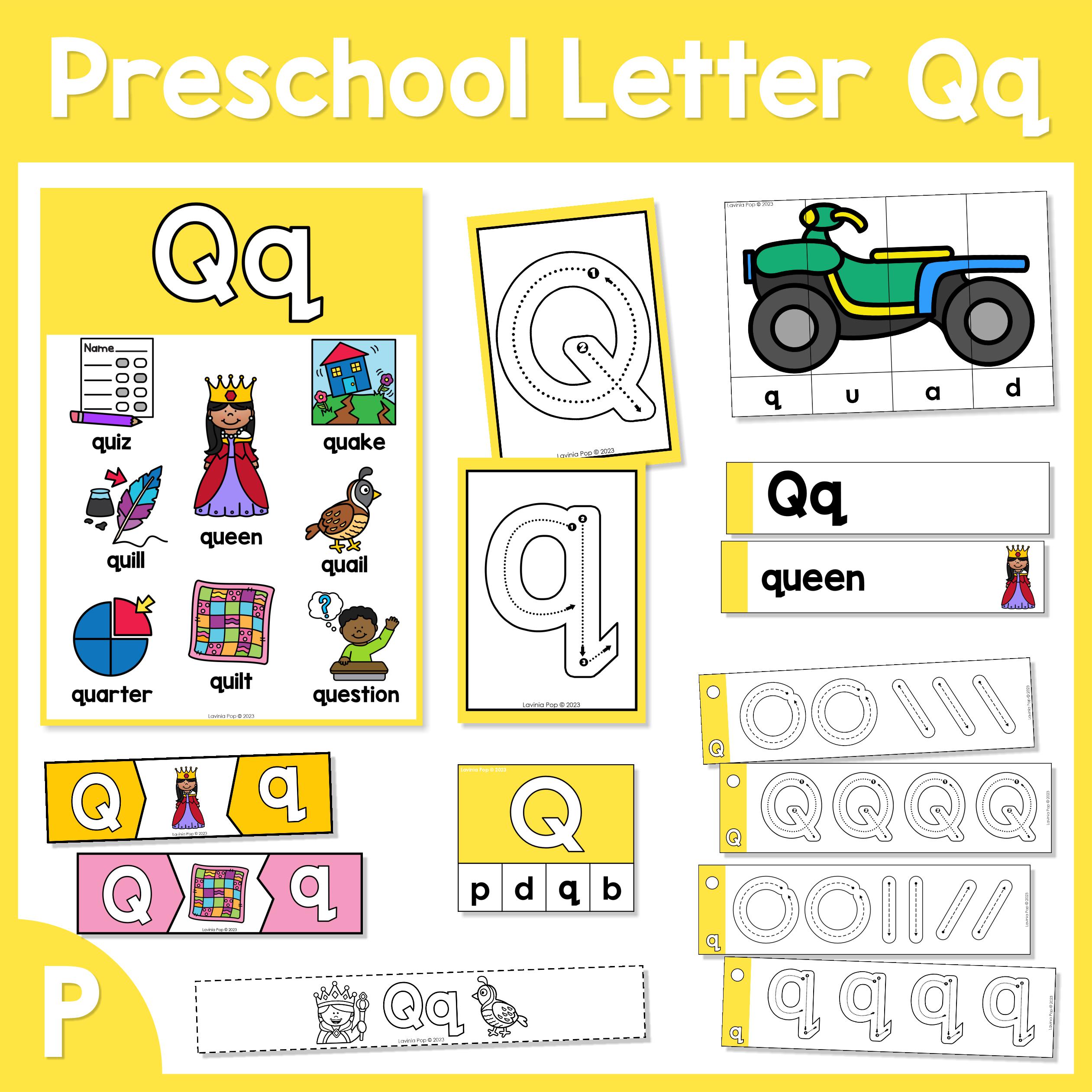 Preschool Alphabet Letter of the Week Curriculum Q - Etsy