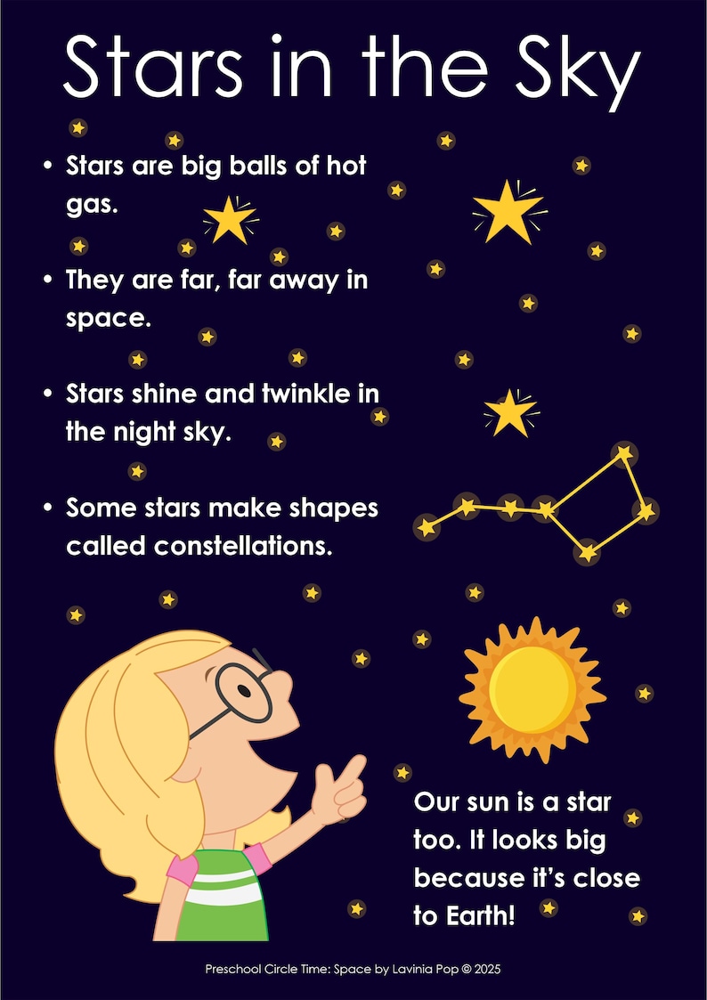 Space Preschool Theme Curriculum Printables | Preschool Circle Time ...
