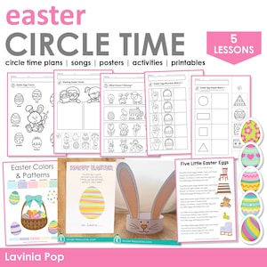 Easter Preschool Theme Curriculum Printables | Preschool Circle Time ...