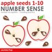 Apple Seed Number Sense Printable Activity for Preschool and ...