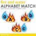 Alphabet Match Firefighter Community Helper Printable Activity - Etsy