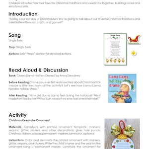 Christmas Preschool Theme Curriculum Printables | Preschool Circle Time ...