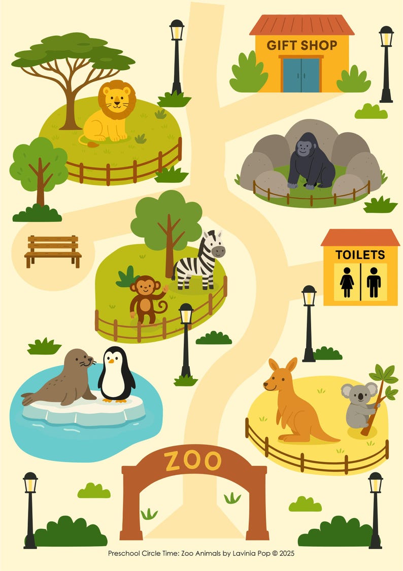 Zoo Animals Preschool Circle Time Plan | Lesson Plans, Activities ...