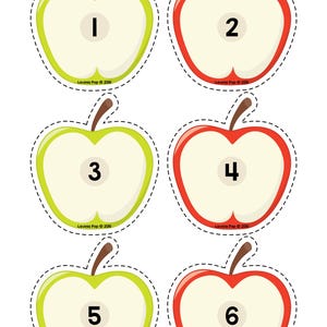 Apple Seed Counting Printable Activity - Etsy