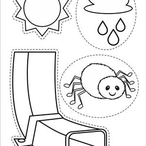 The Itsy Bitsy Spider | the Incy Wincy Spider Worksheets and Activities ...