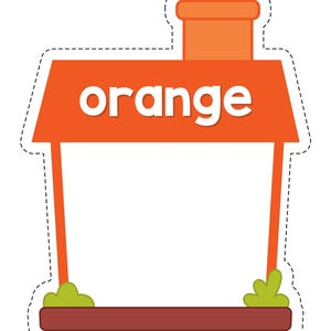 House and People Color Match | Fun Color Recognition Activity - Etsy