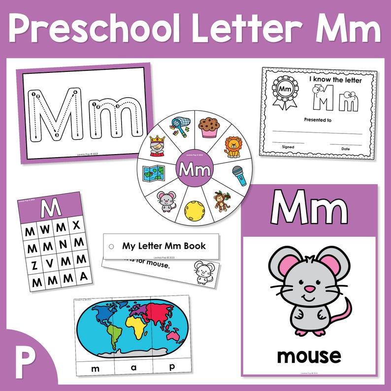 Preschool Alphabet Letter of the Week Curriculum M - Etsy