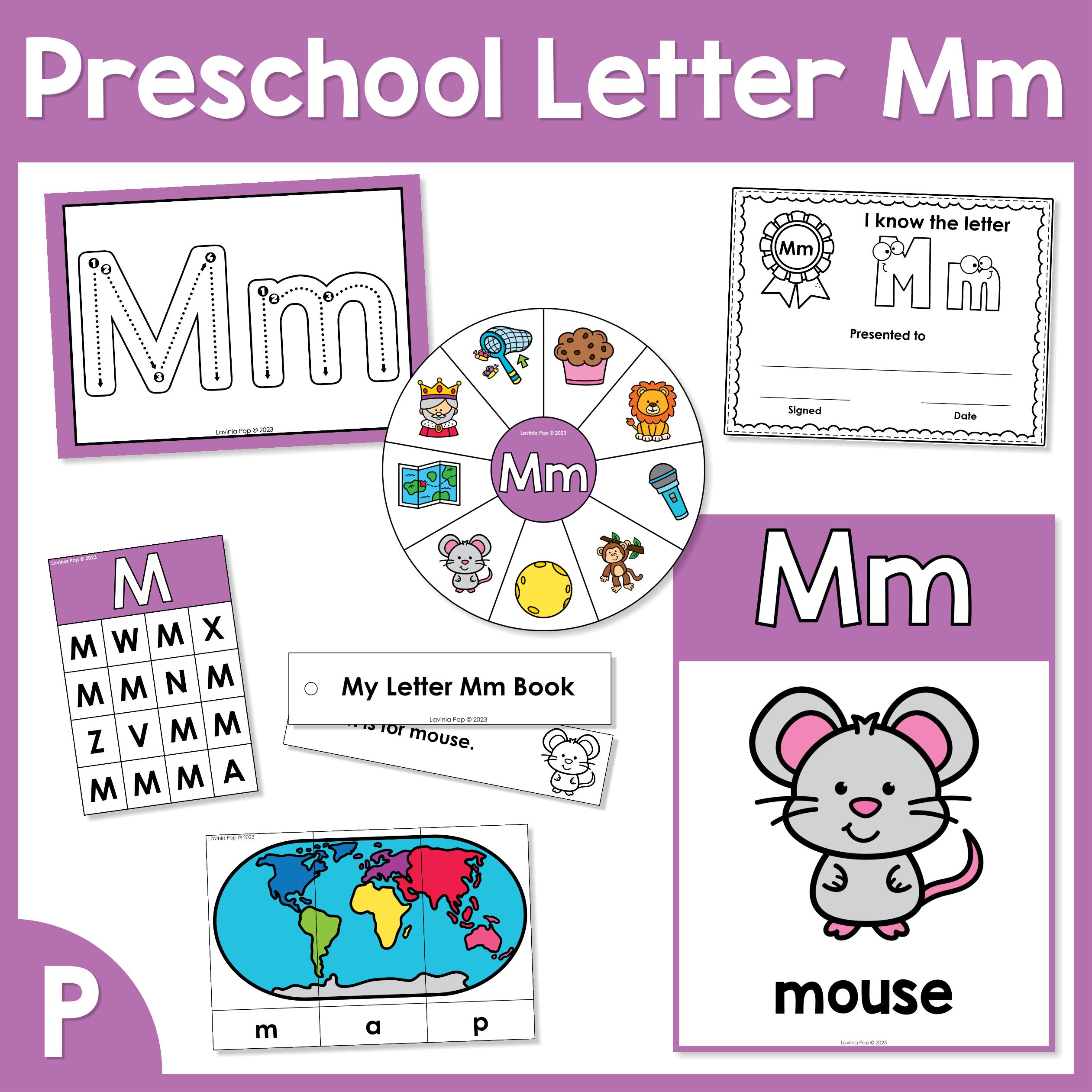 Preschool Alphabet Letter of the Week Curriculum M - Etsy