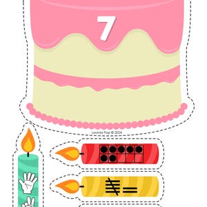 Birthday Cake and Candles Number Sense Activity | Number Recognition ...