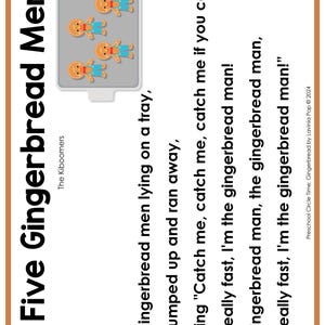 Gingerbread Christmas Preschool Theme Curriculum Printables | Preschool ...