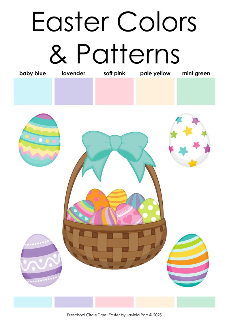 Easter Preschool Theme Curriculum Printables | Preschool Circle Time ...