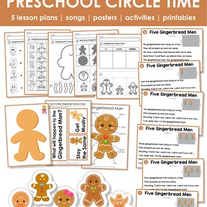 Gingerbread Christmas Preschool Theme Curriculum Printables Preschool ...