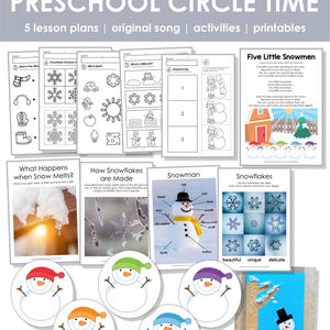 Snow Winter Weather Preschool Theme Curriculum Printables | Preschool ...