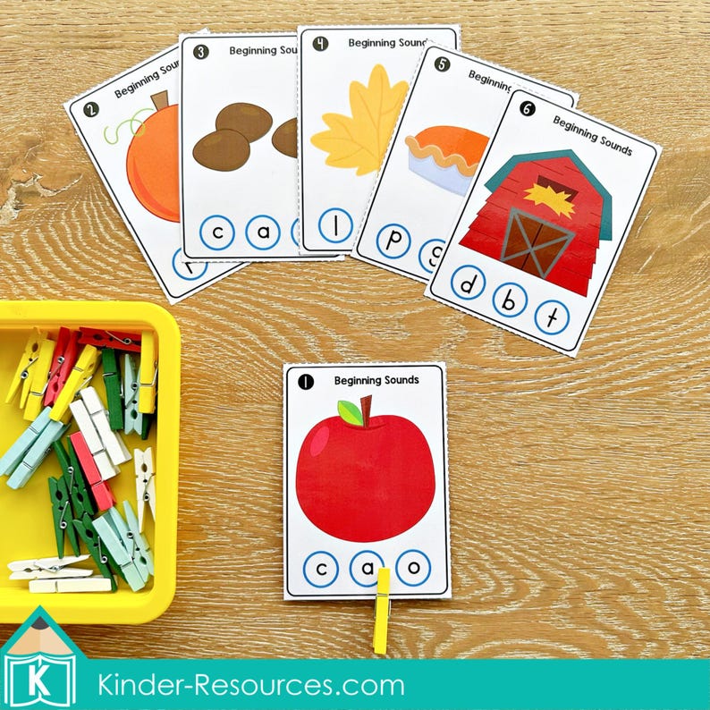 Clip the Beginning Sound | Autumn / Fall Theme - Etsy