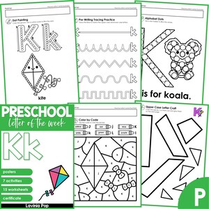 Preschool Alphabet Letter of the Week Curriculum K - Etsy