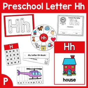 Preschool Alphabet Letter of the Week Curriculum H - Etsy