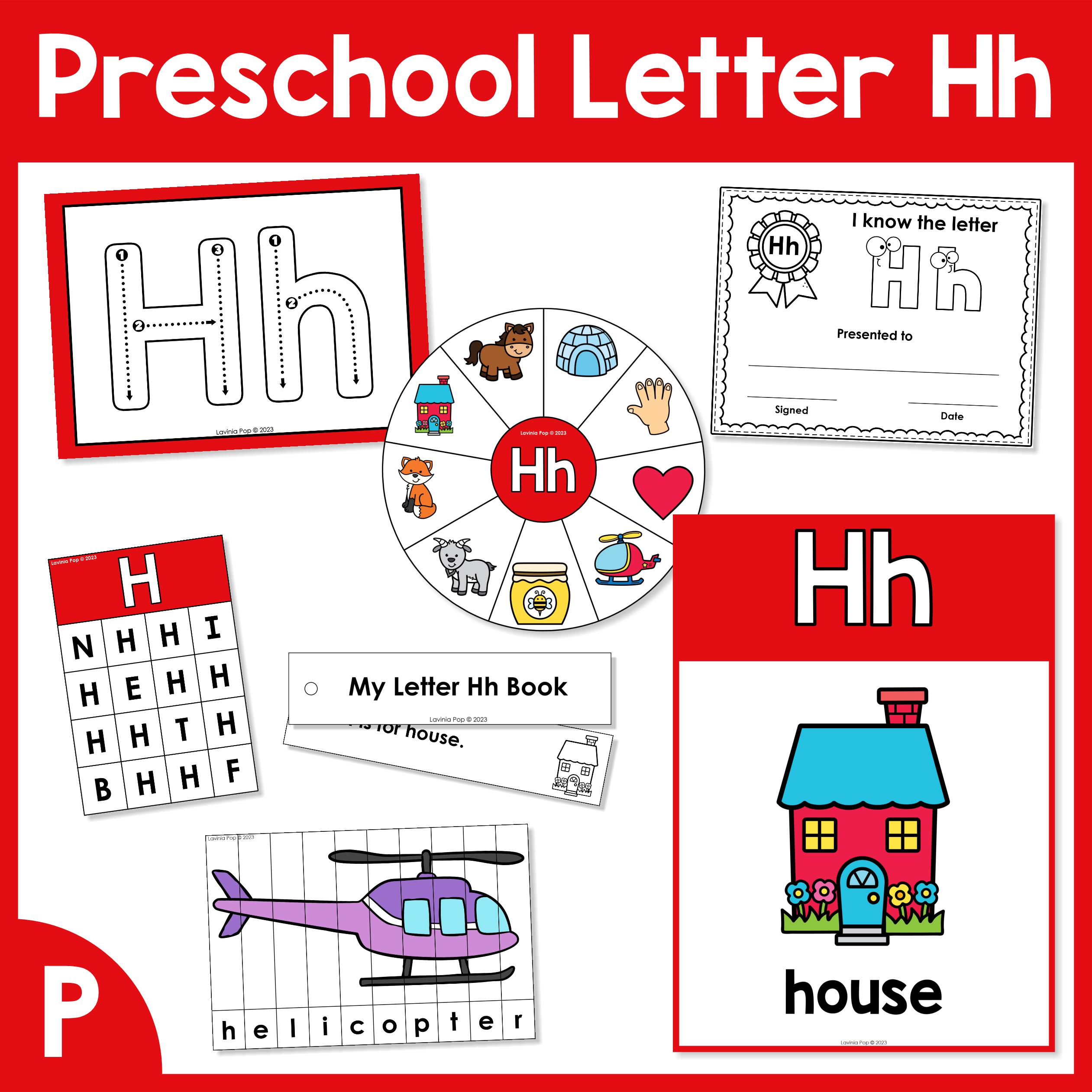 Preschool Alphabet Letter of the Week Curriculum H - Etsy