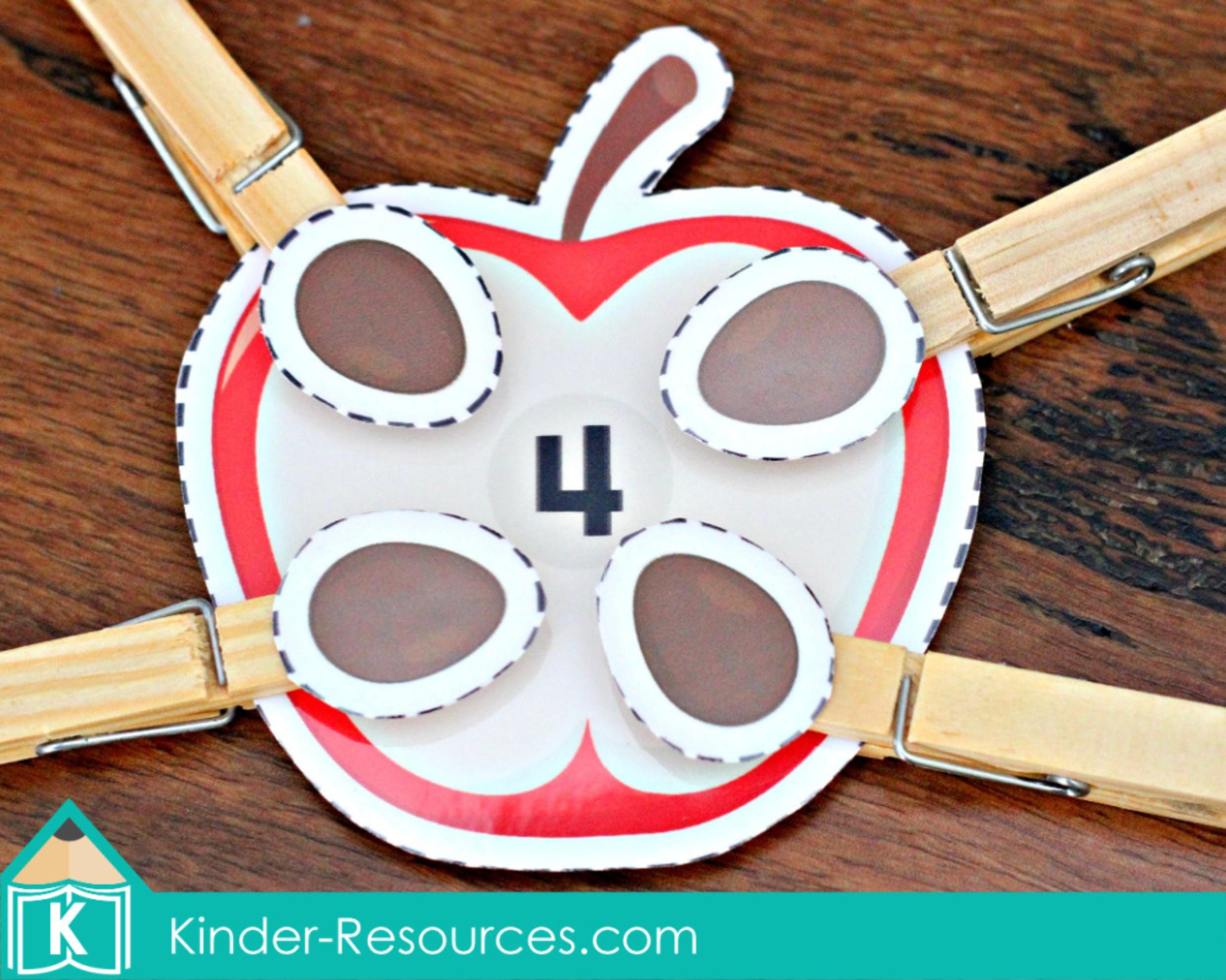 Apple Seed Counting Printable Activity - Etsy