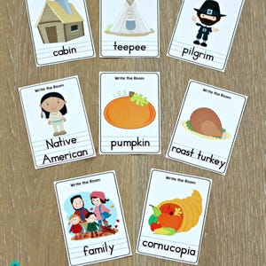 Thanksgiving Write the Room Printable Activity | Spelling and ...