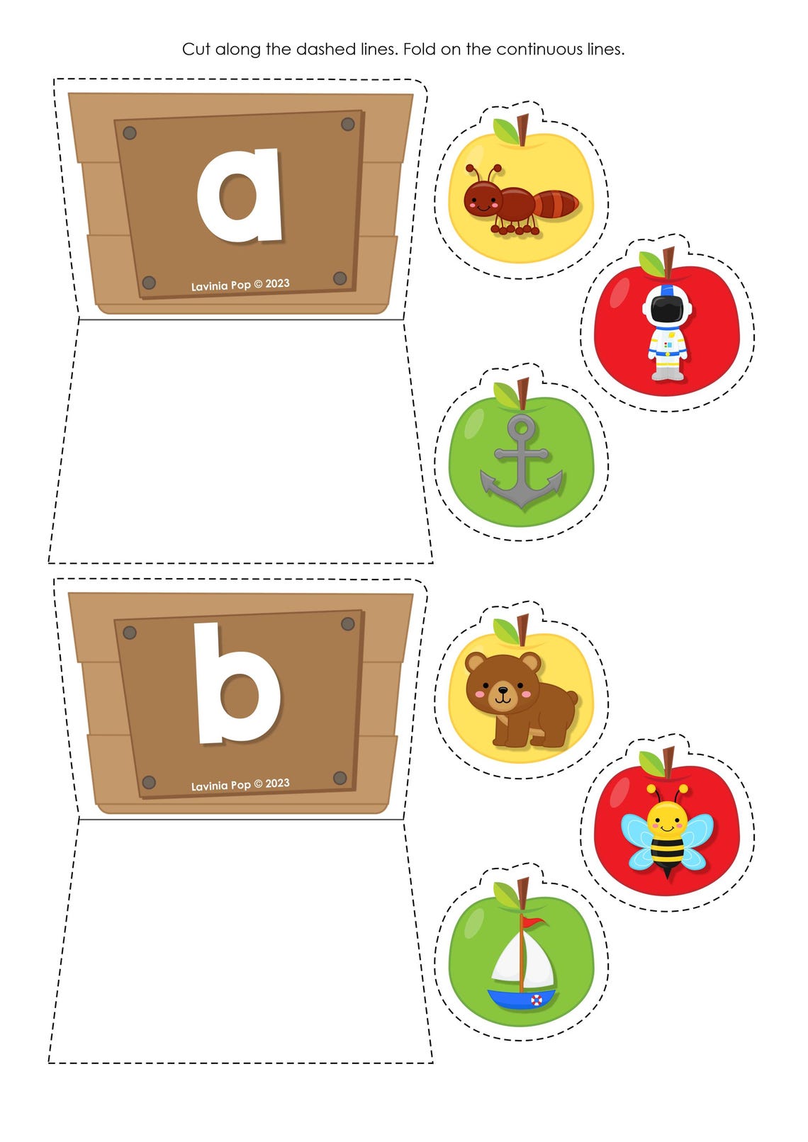 Beginning Sounds Activity | Apples to Crate - Etsy