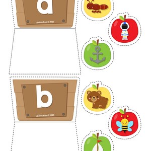 Beginning Sounds Activity | Apples to Crate - Etsy