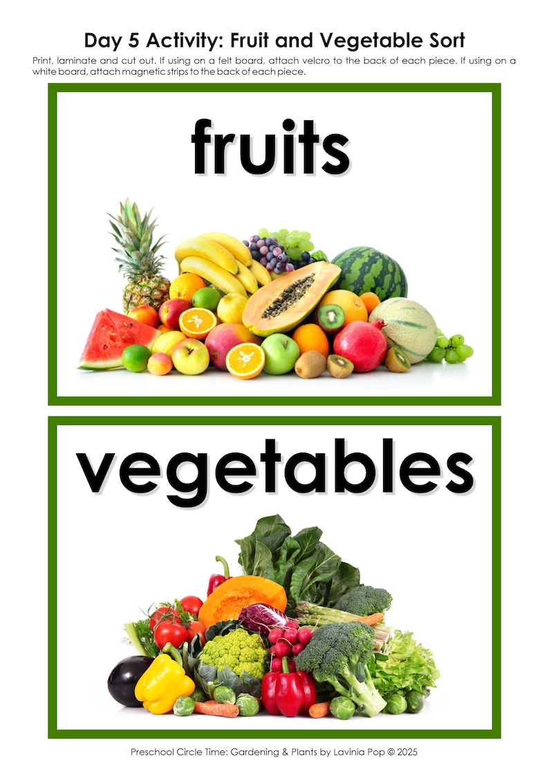 Gardening and Plants Preschool Theme Curriculum Printables | Preschool ...