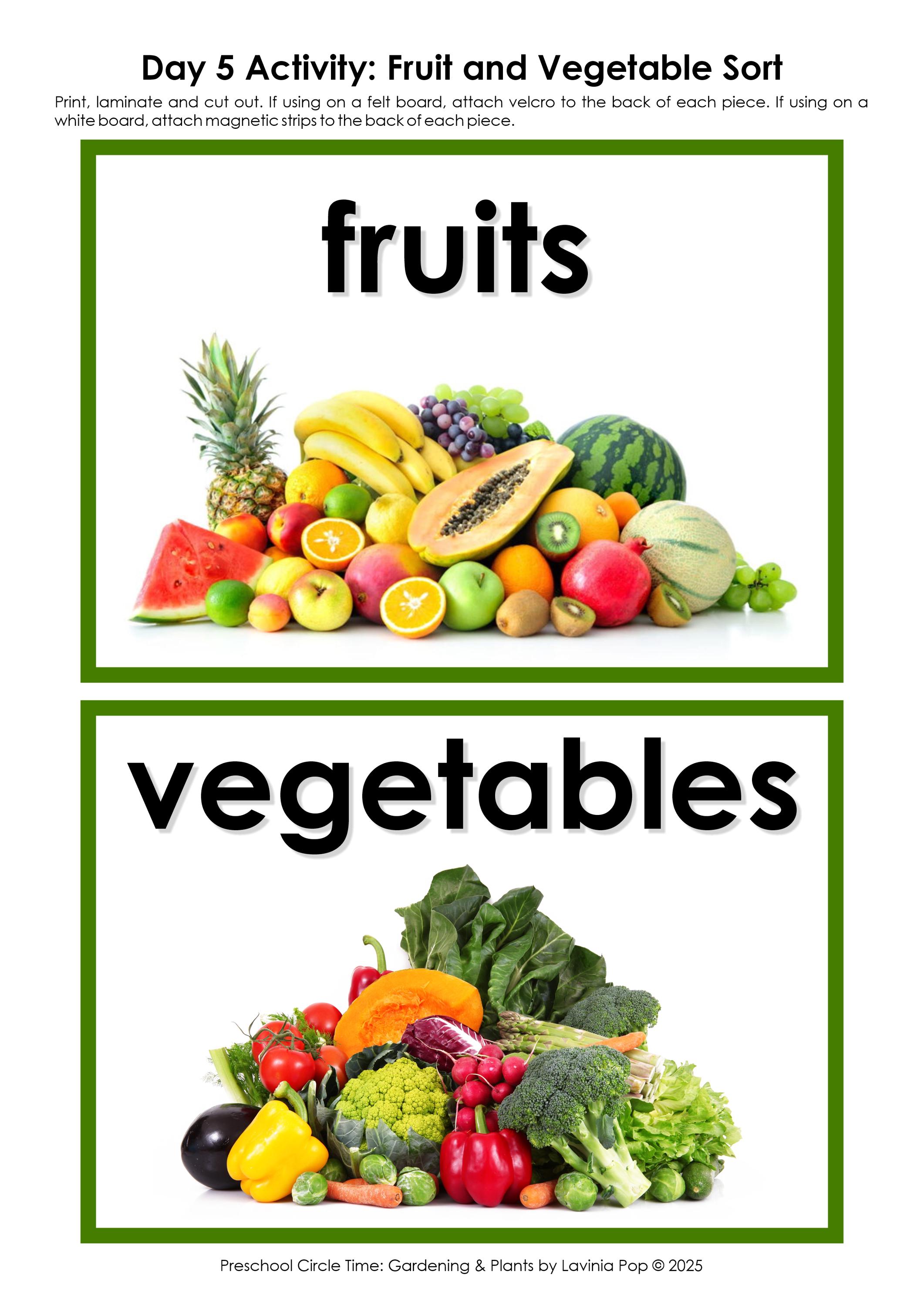 Gardening and Plants Preschool Theme Curriculum Printables | Preschool ...