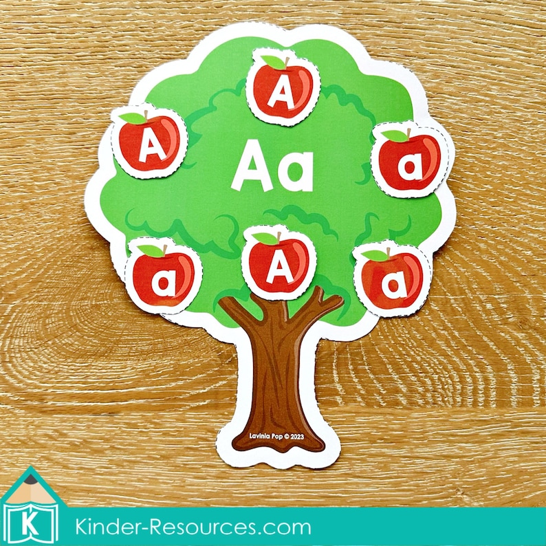 Apple Tree Alphabet Match | Upper and Lower Case Letter Recognition ...