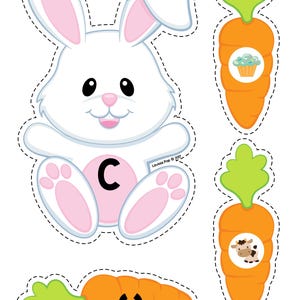 Bunny Alphabet Matching Printable Activity | Alphabet Busy Book ...