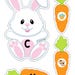 Bunny Alphabet Matching Printable Activity | Alphabet Busy Book ...