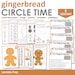 Gingerbread Christmas Preschool Theme Curriculum Printables | Preschool ...