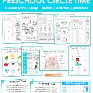 Dental Health Preschool Theme Curriculum Printables | Preschool Circle ...