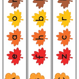 Upper and Lower Case Letter Match Activity Autumn / Fall Theme - Etsy