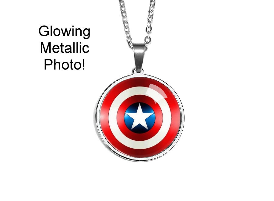 Captain America Pendant Child Pendant for Girls or Boys | Etsy