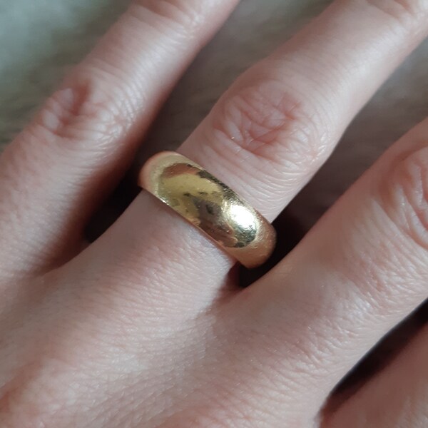 Heavy Gold Ring - Etsy