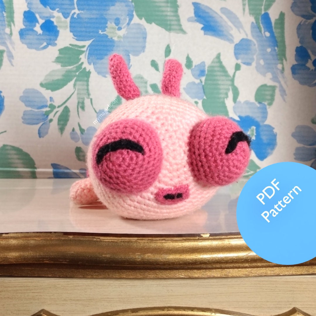 Pink Larva Crochet Pattern PDF - Etsy