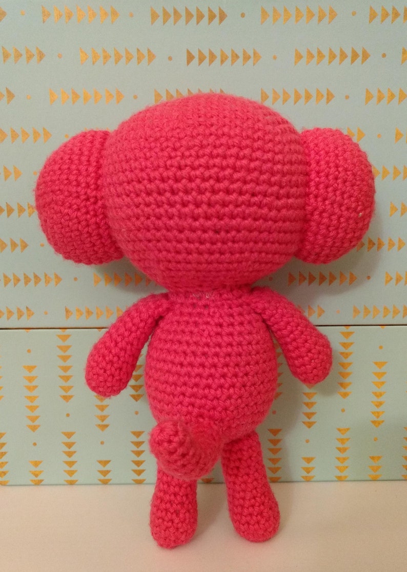 Pink Monkey Crochet Pattern | Etsy