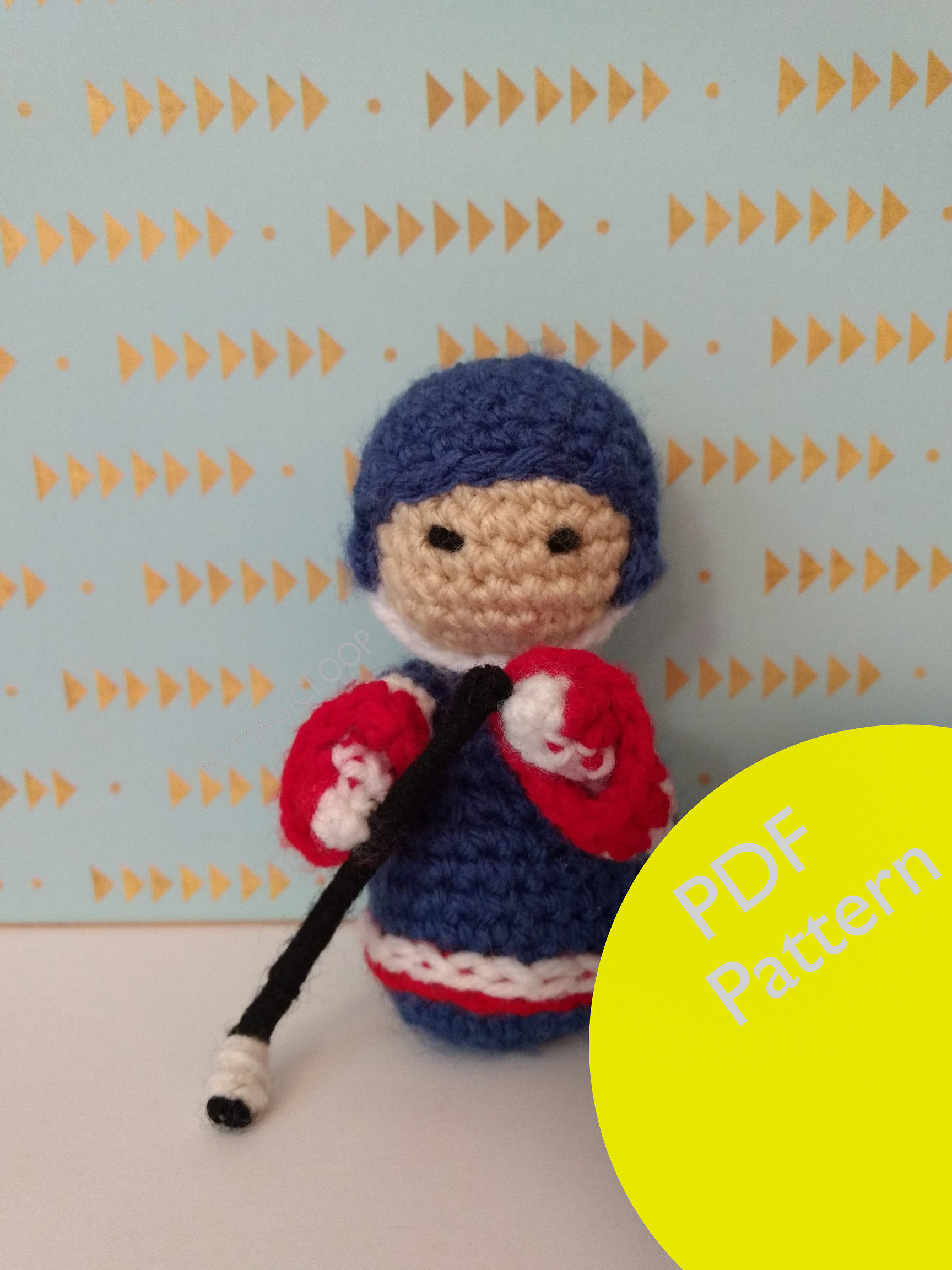 Hockey Player Crochet Pattern PDF - Etsy