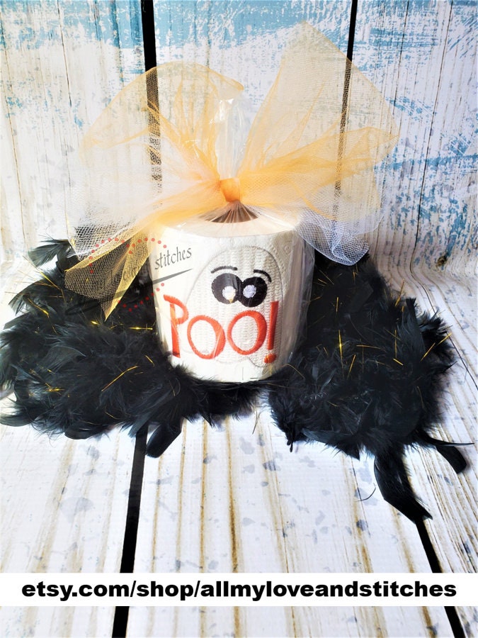Halloween Ghost Poo Toilet Paper Gag Gift White Elephant | Etsy
