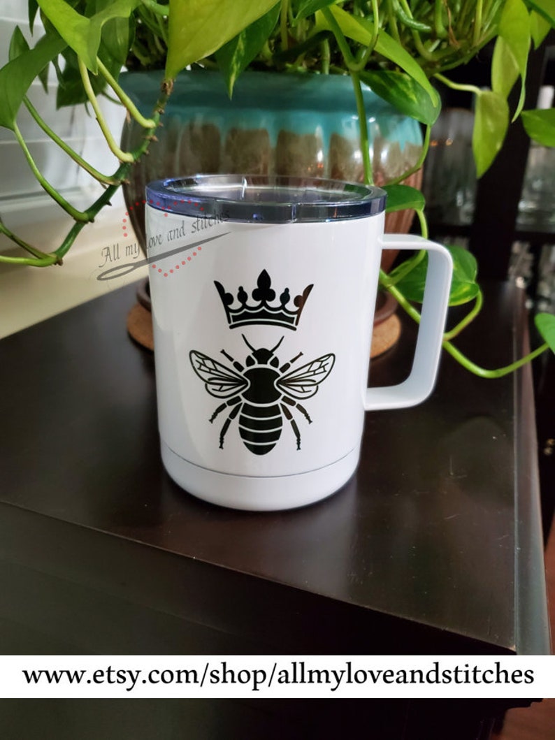 Queen Bee Custom Insulated Coffee Mug Insulated Travel Coffee | Etsy
