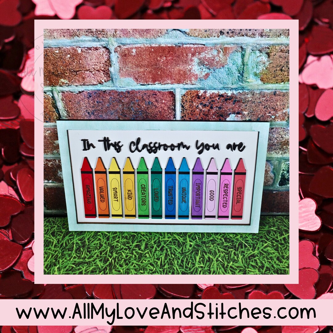 In This Classroom You Are... Teacher Gift, Sign, Wall Hanging ...