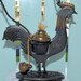 Vintage Cast Iron Rooster Oil Lamp Cooker Warmer Mid Century - Etsy