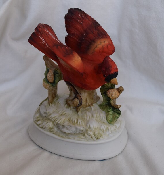 Vintage Gorham Porcelain Red Cardinal Music Box Collectibles | Etsy