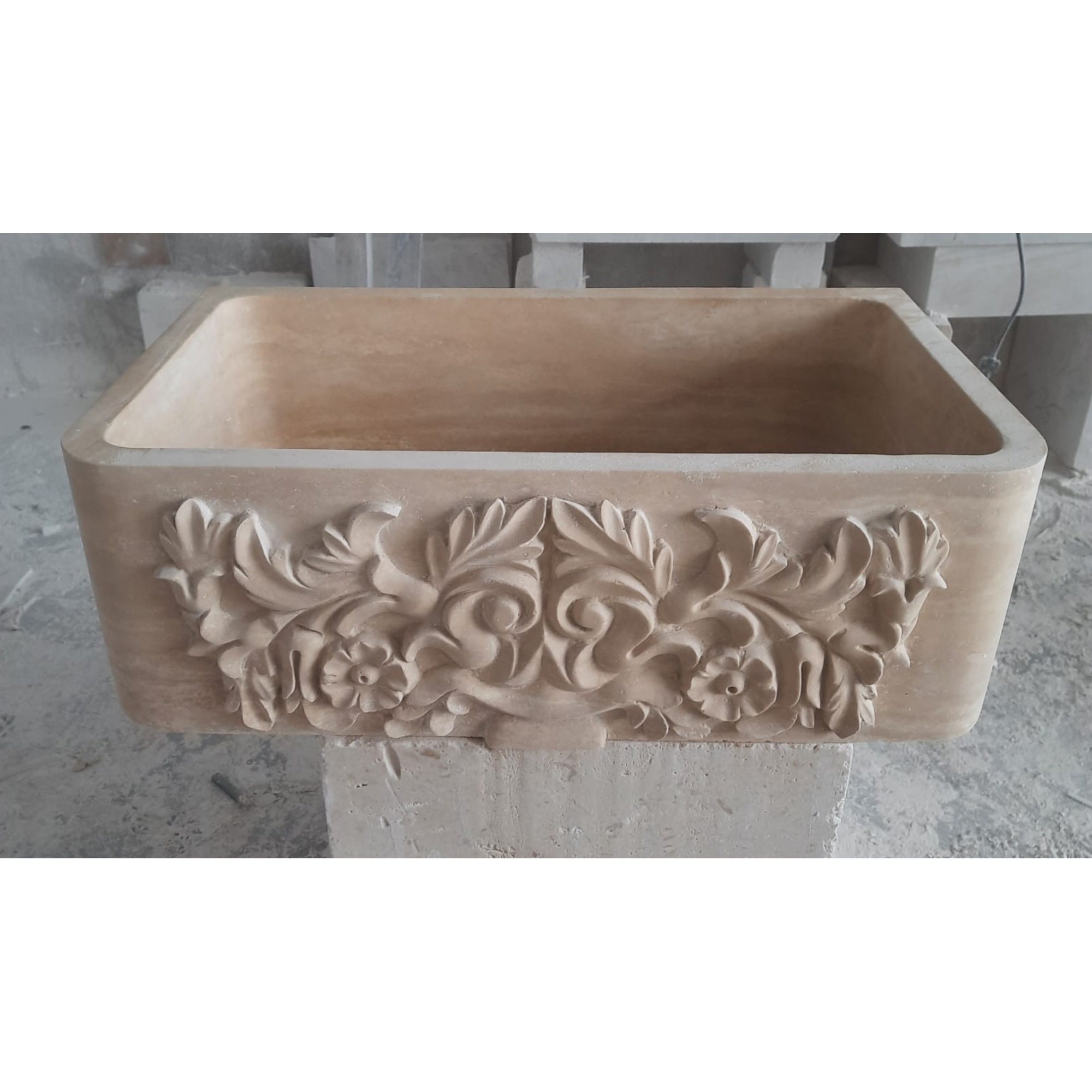 Travertine Farm Sink