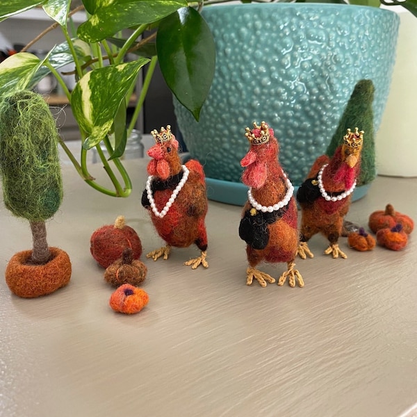 Felt Chicken - Etsy